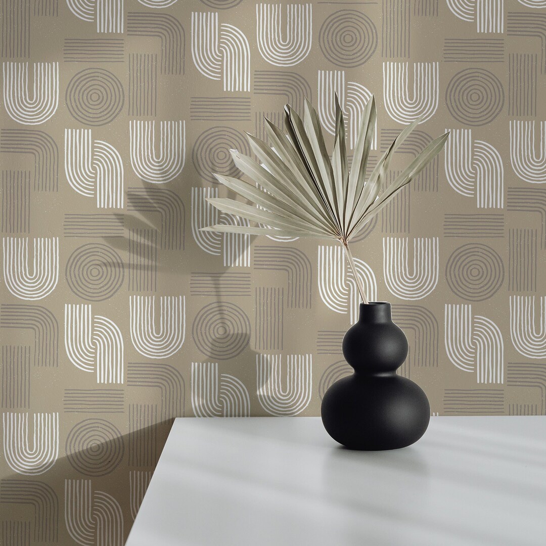 Zen Wallpaper. Neutral Wallpaper. Bedroom Wallpaper. Peel and Stick and ...