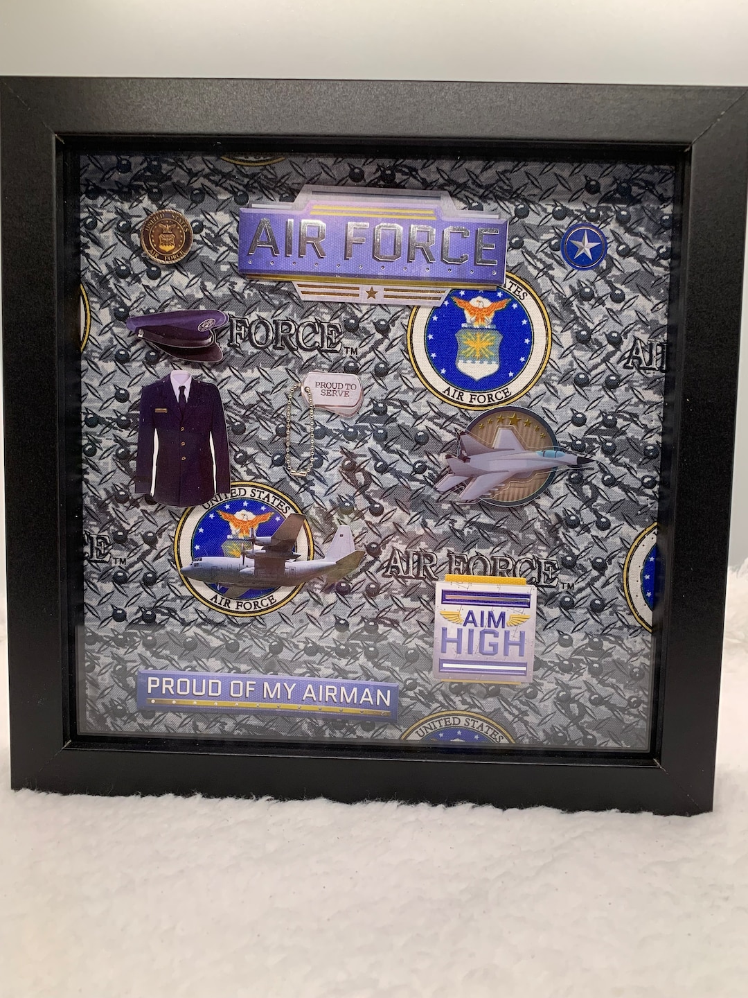 Airforce Shadow Box - Etsy