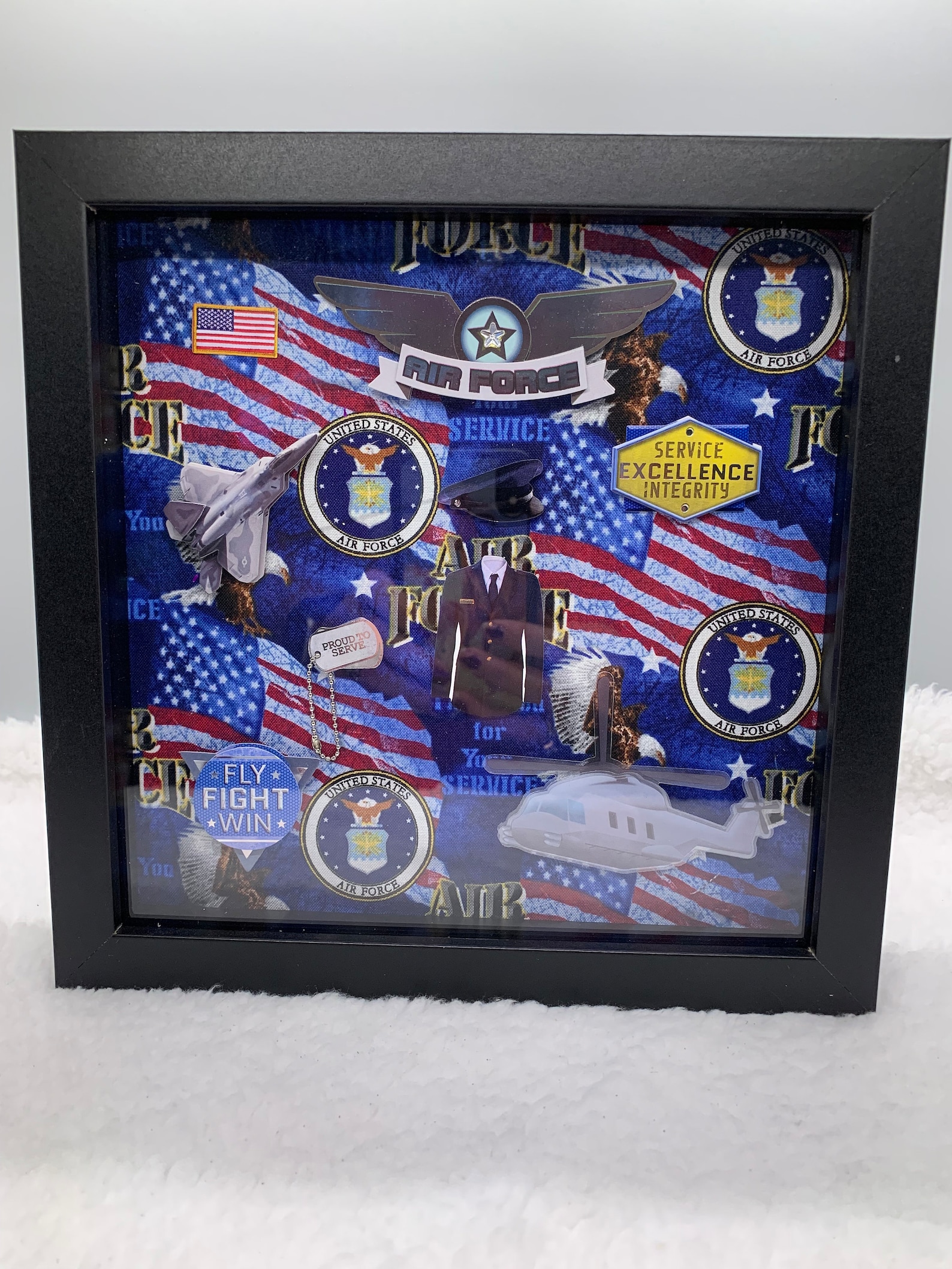Shadow Box Airforce - Etsy