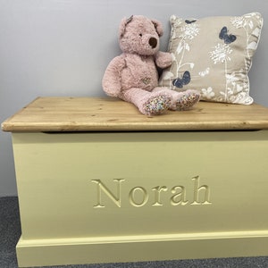 Handmade Personalised Solid Wood Toy Box With Soft Closing - Etsy UK