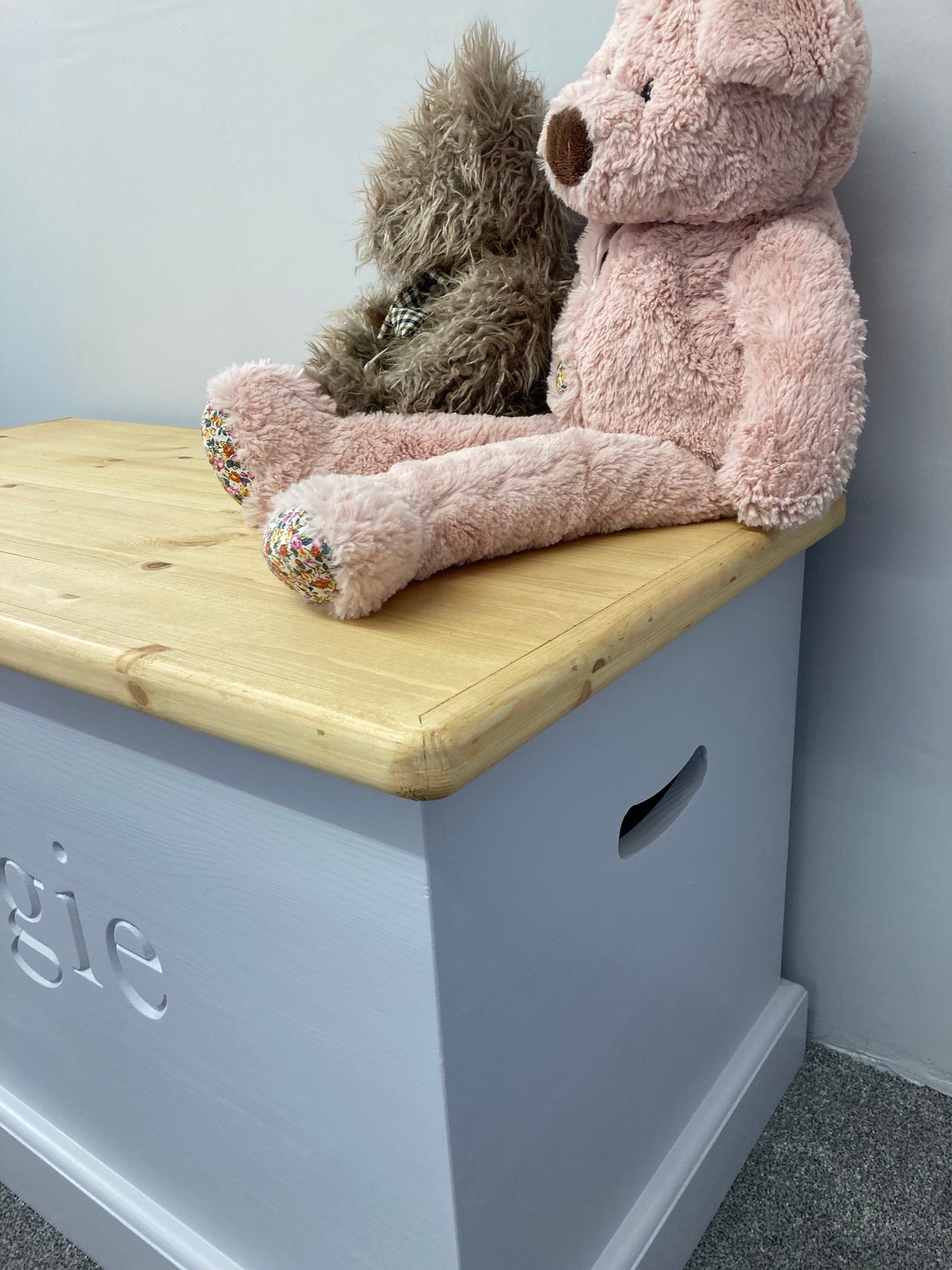 Handmade Personalised Solid Wood Toy Box With Soft Closing - Etsy UK