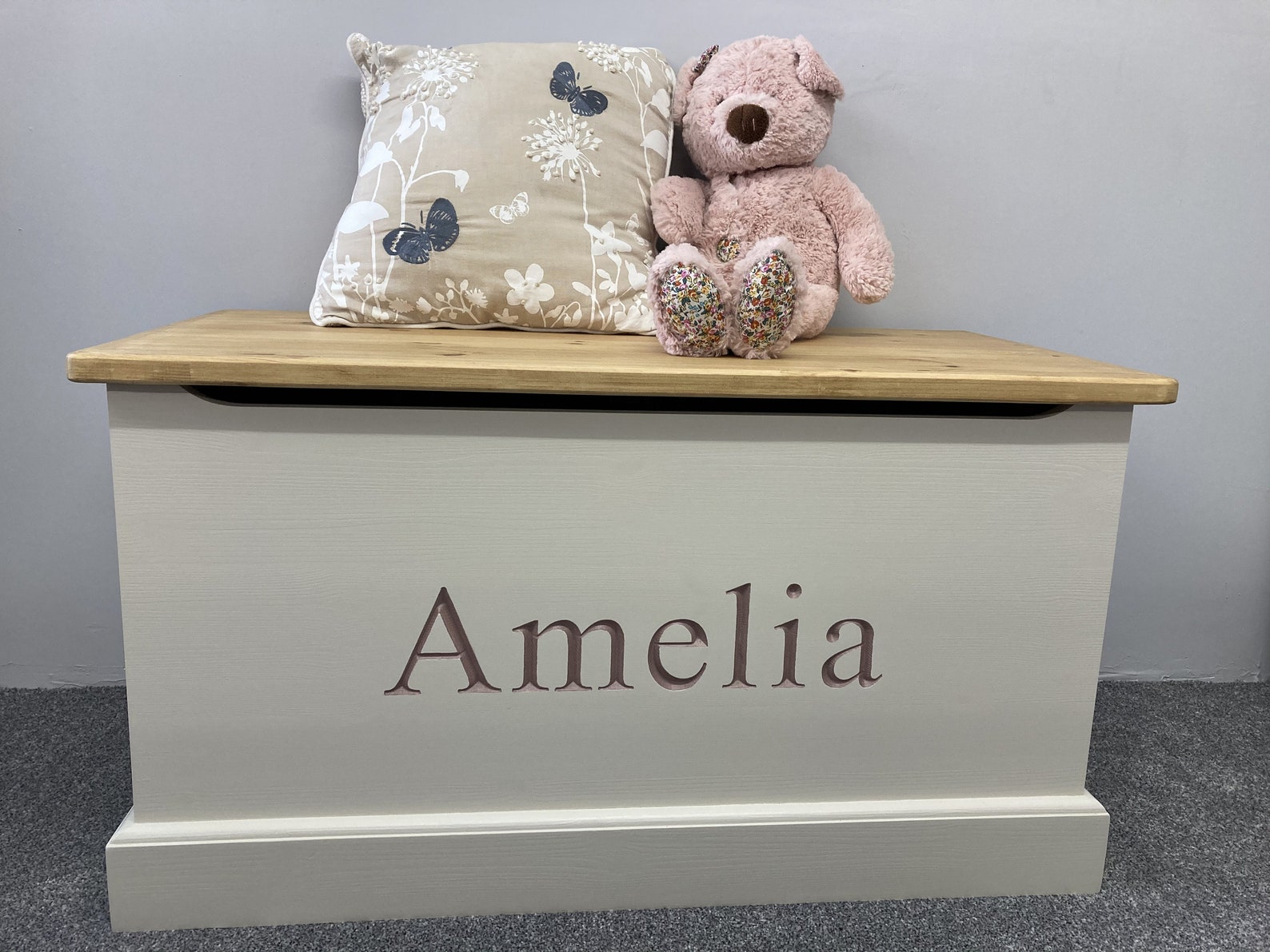 Handmade Personalised Solid Wood Toy Box With Soft Closing - Etsy UK