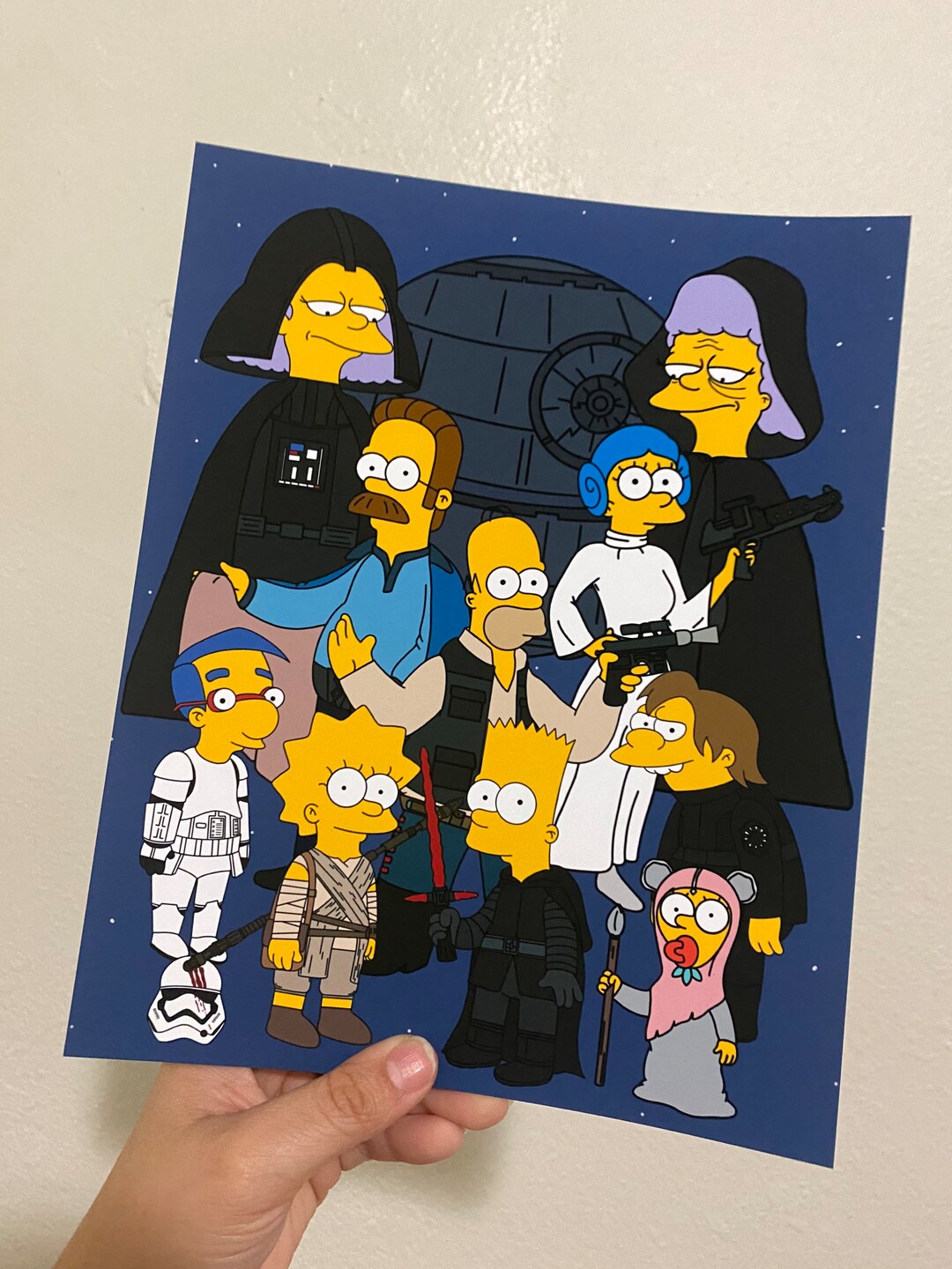 Star Wars, the Simpsons, Home Decor, Mashup Art, Wall Art, Art Prints ...