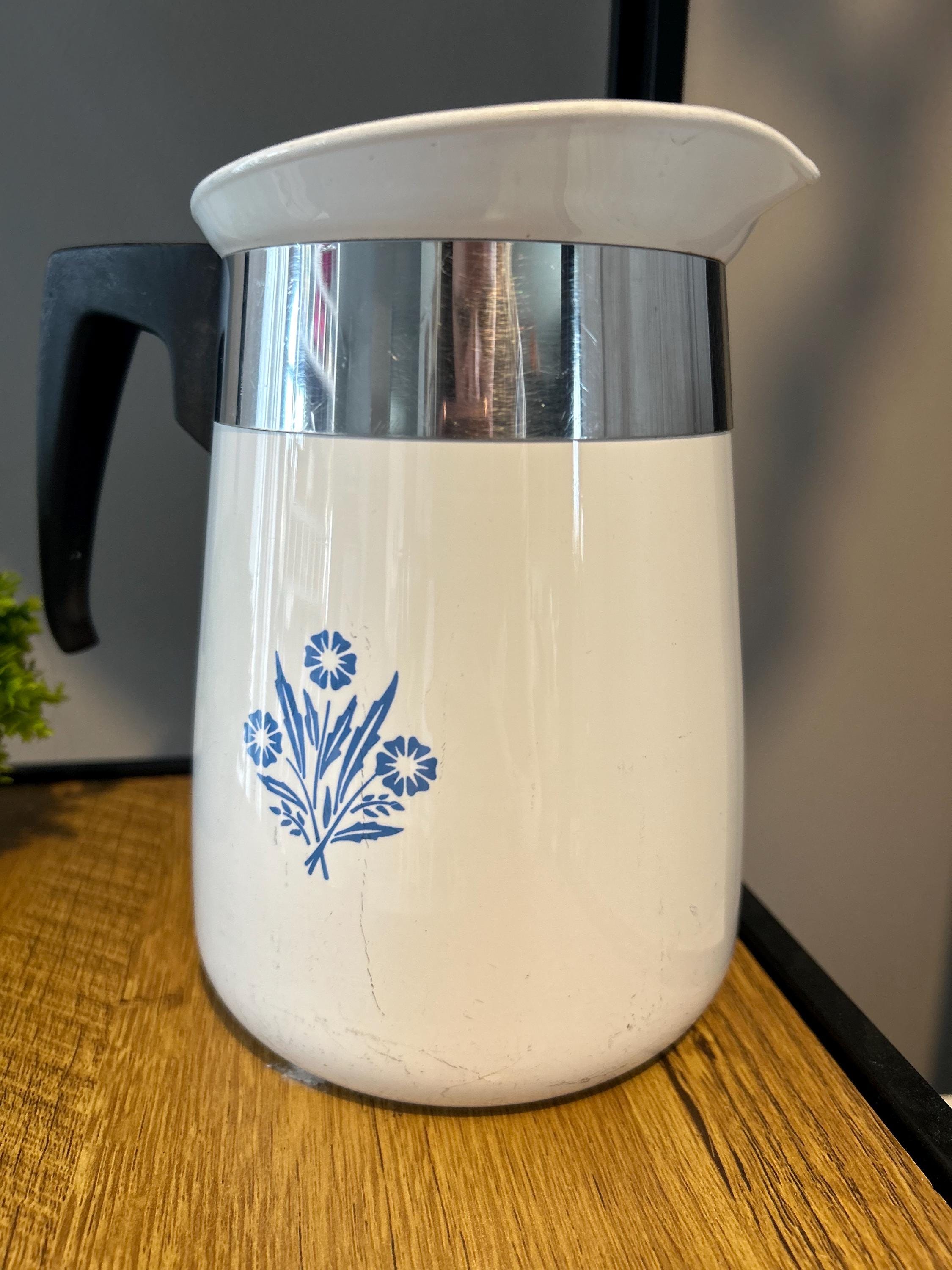 Vintage Blue Cornflower Corning Ware P-124 4 Cup (rare) Blue Flower ...