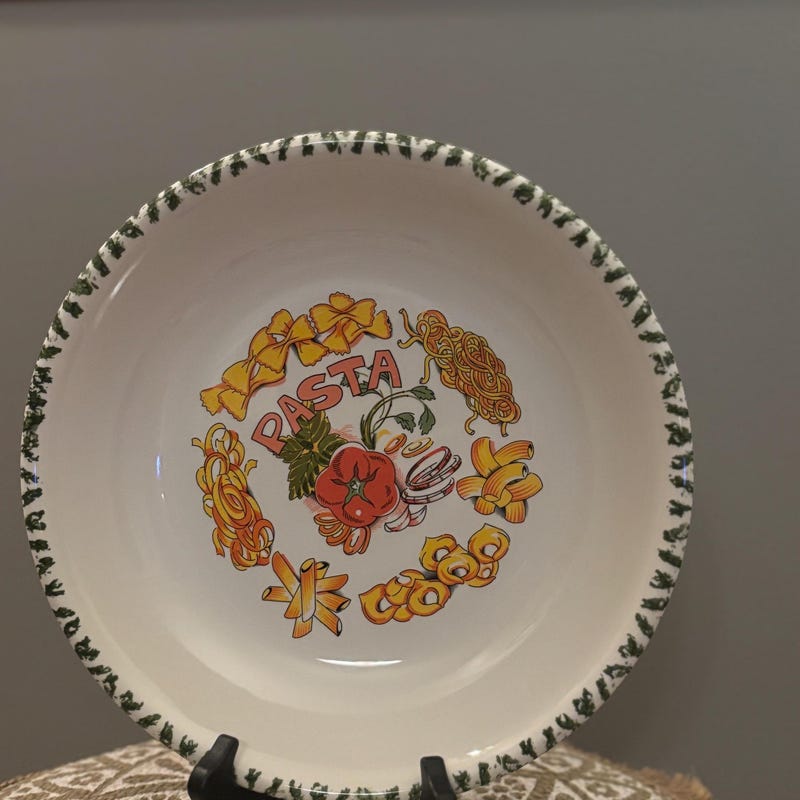 1980s Pasta Bowls - Etsy UK