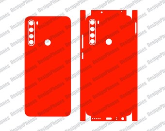 Xiaomi Redmi Note 9 Pro Skin Cut Template File for Vinyl Cutting vector ...