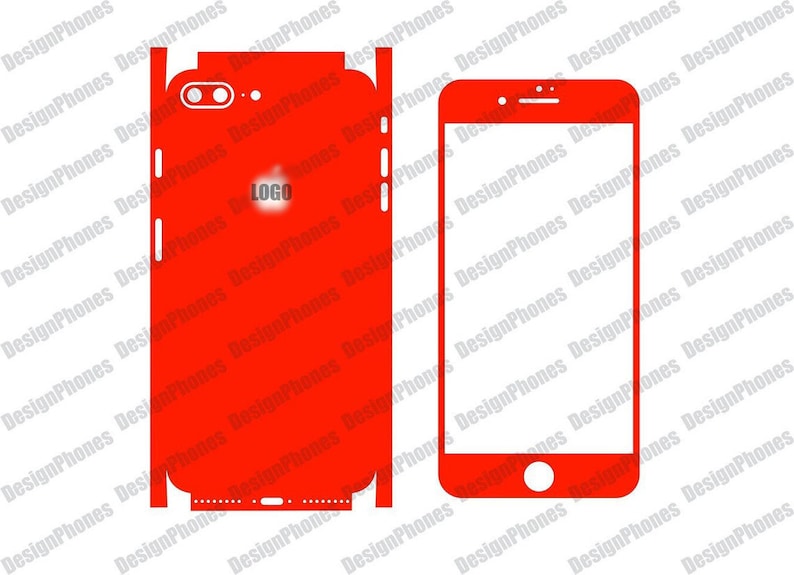 Iphone 8 Plus Skin Cut Template File for Vinyl Cutting vector | Etsy
