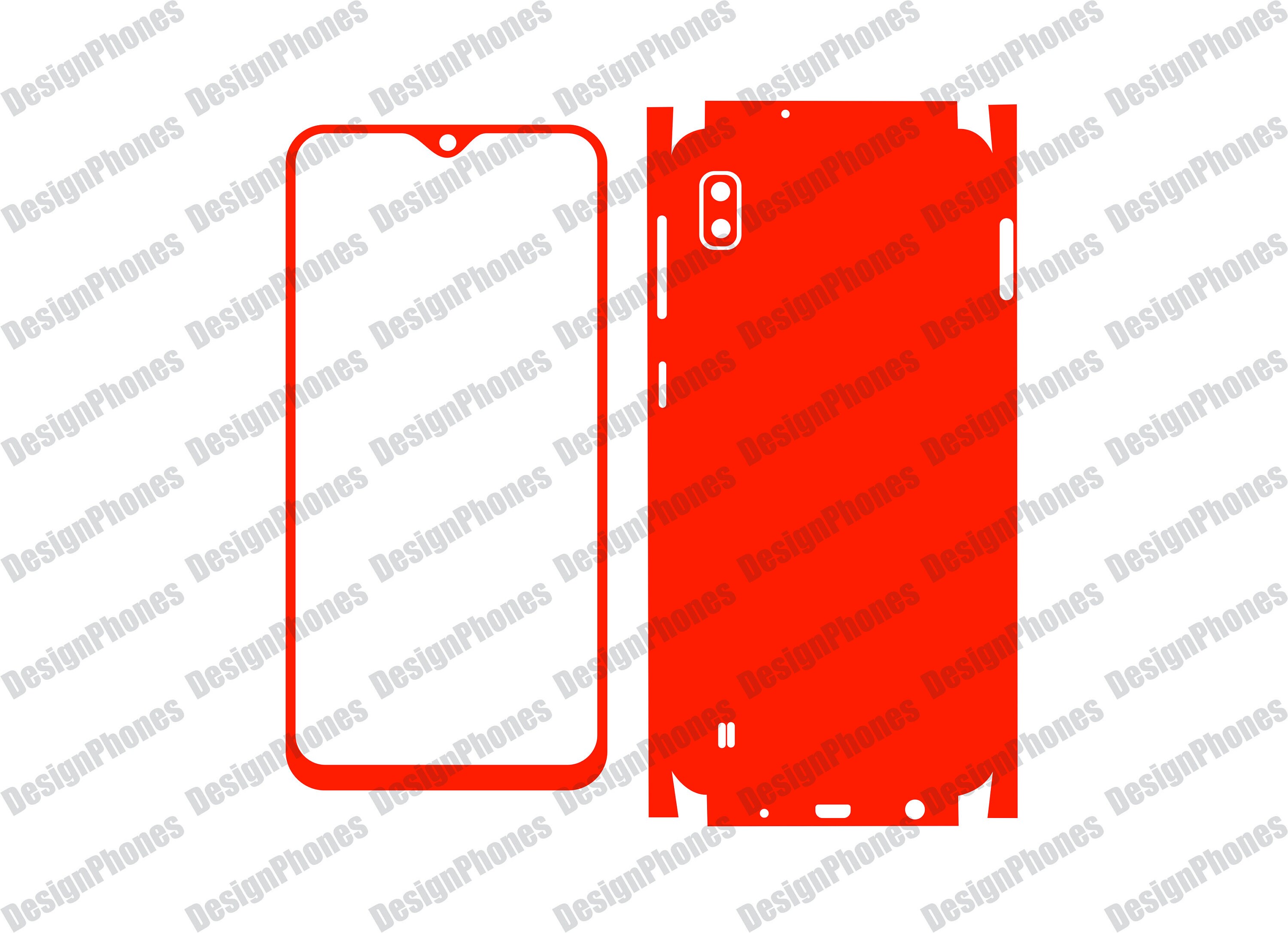 Samsung Galaxy A10 Skin Cut Template File for Vinyl Cutting (vector ...