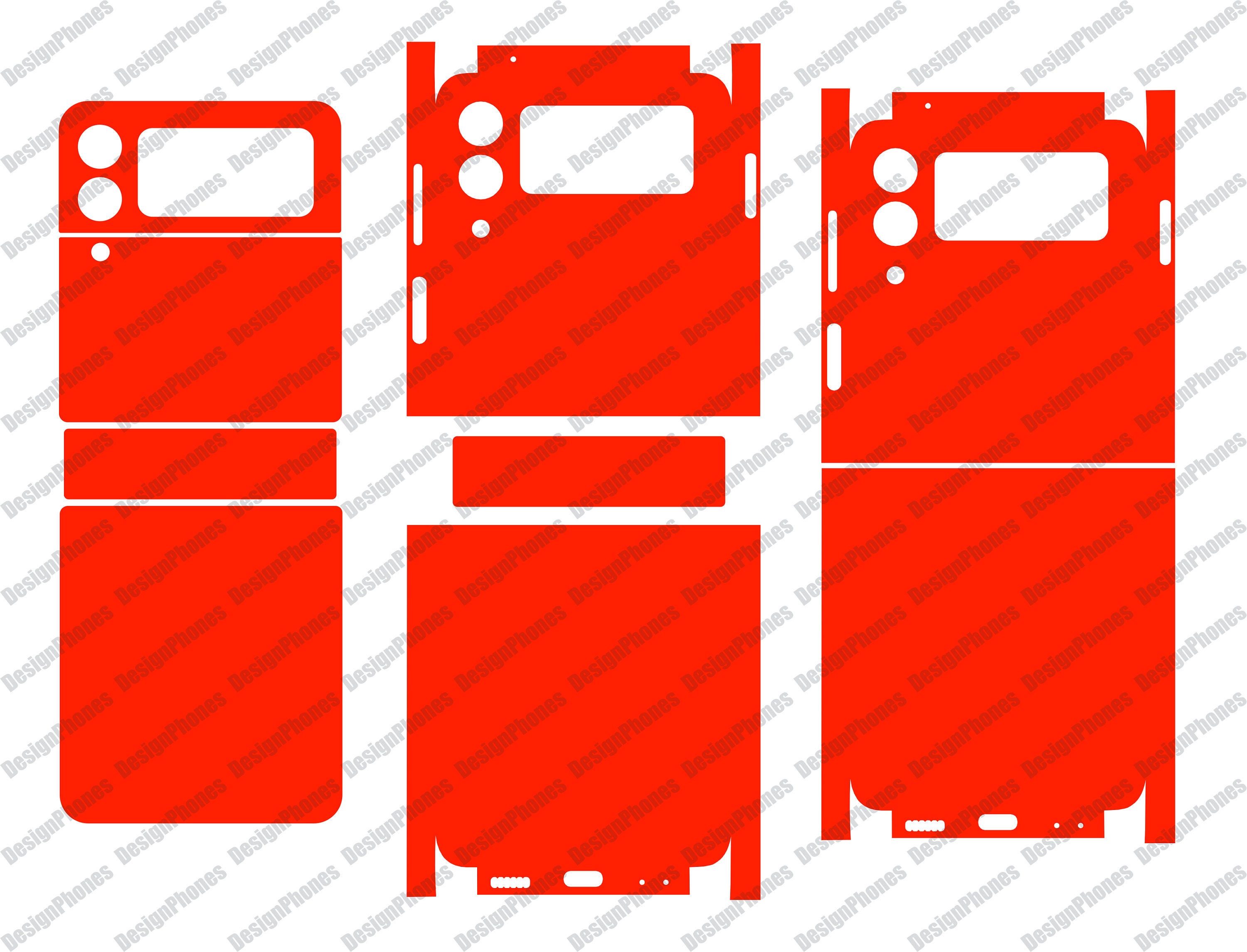Samsung Galaxy Z Flip 3 Skin Cut Template File for Vinyl Cutting vector ...