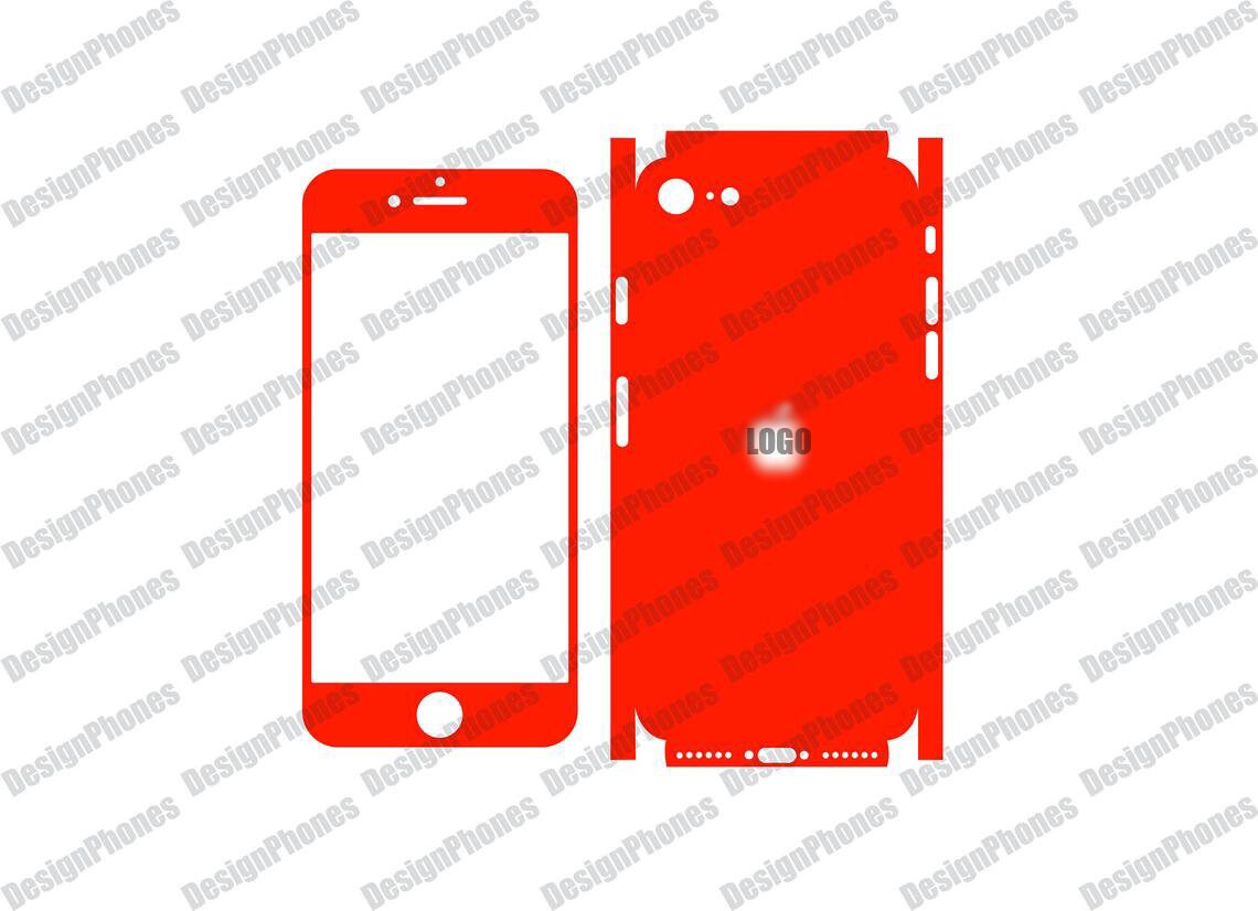 Apple iPhone SE 2020 Skin Cut Template File for Vinyl Cutting (vector ...