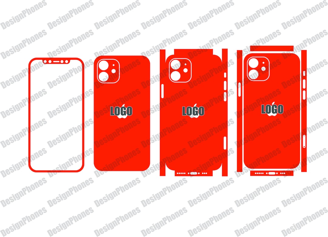 IPhone 12 Skin Cut Template File for Vinyl Cutting vector Template - Etsy