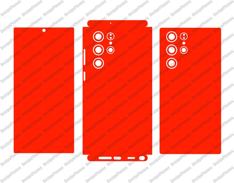 Samsung Galaxy S22 Ultra skin cut Archivo de plantilla para corte de ...