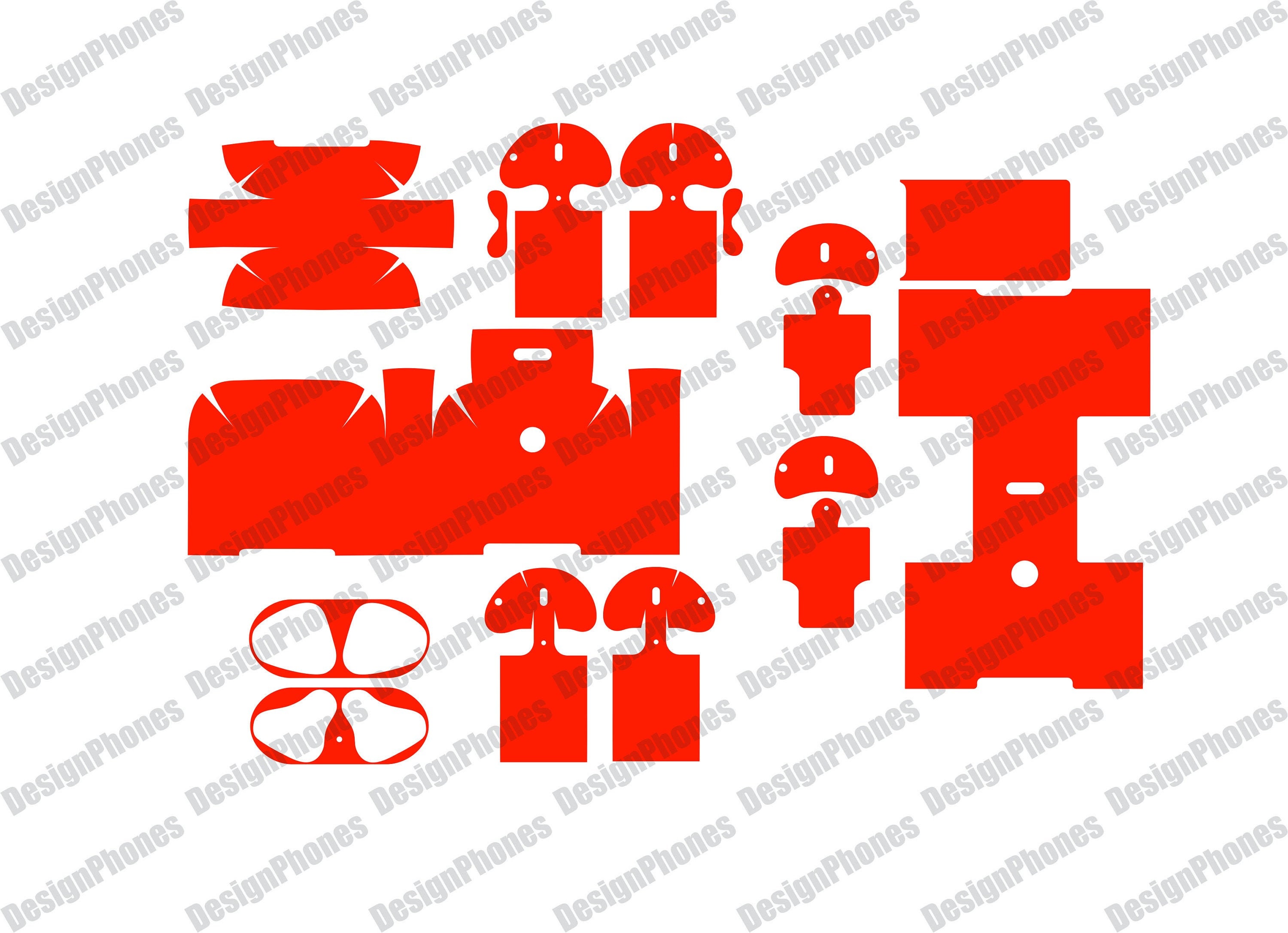 Airpod Skin Template Free Printable Templates