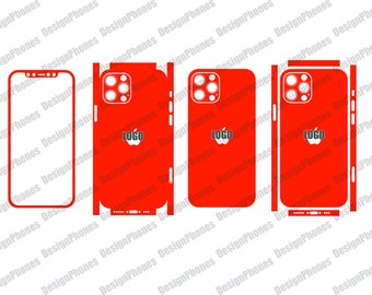 IPhone 12 Pro Max skin cut Template File for vinyl cutting | Etsy