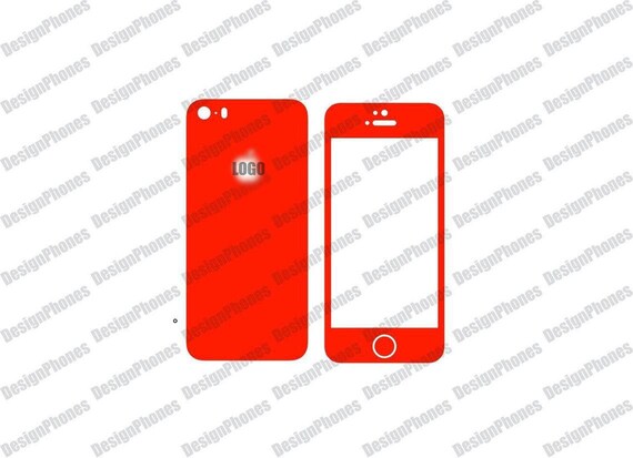 Iphone 5s & SE Skin Cut Template File for Vinyl Cutting - Etsy