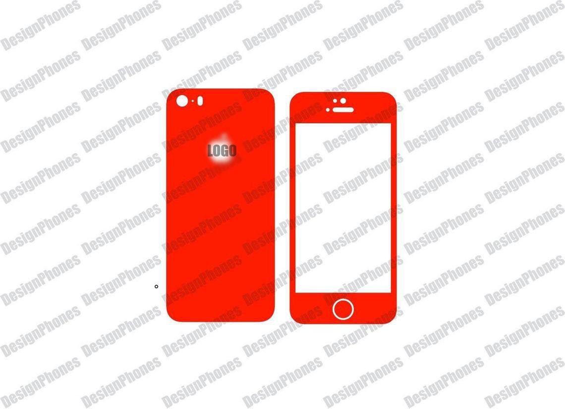 IPhone 5s & SE Skin Cut Template File for Vinyl Cutting vector Template ...