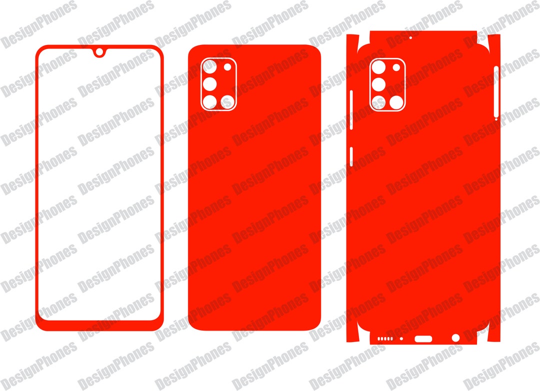 Samsung Galaxy A31 Skin Cut Template File for Vinyl Cutting vector ...