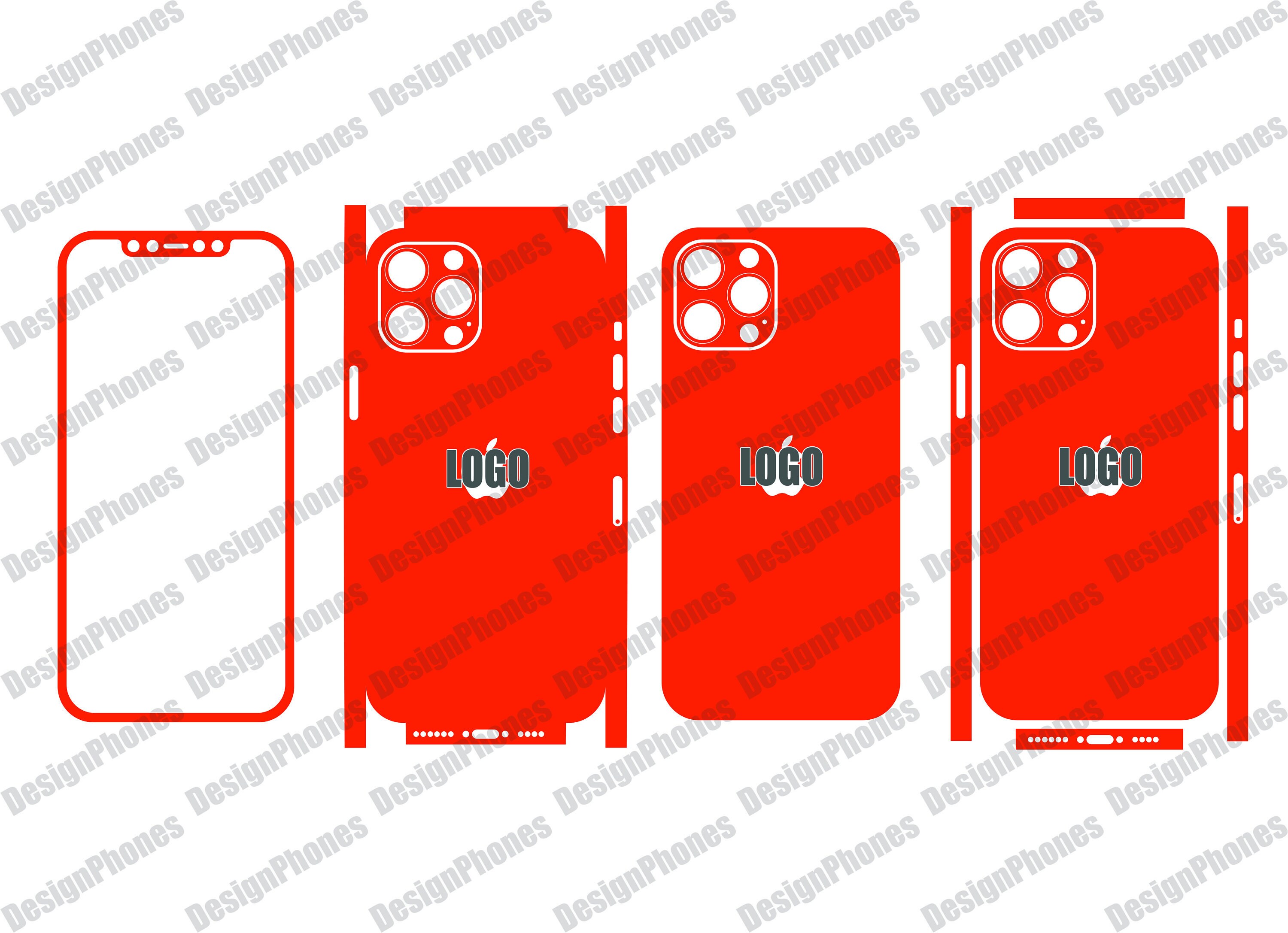 IPhone 12 Pro Max Skin Cut Template File for Vinyl Cutting vector ...