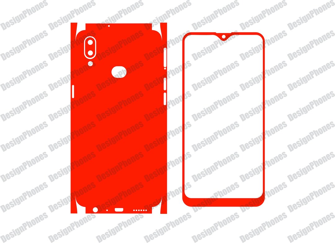 Samsung Galaxy A10s Skin Cut Template File for Vinyl Cutting vector ...