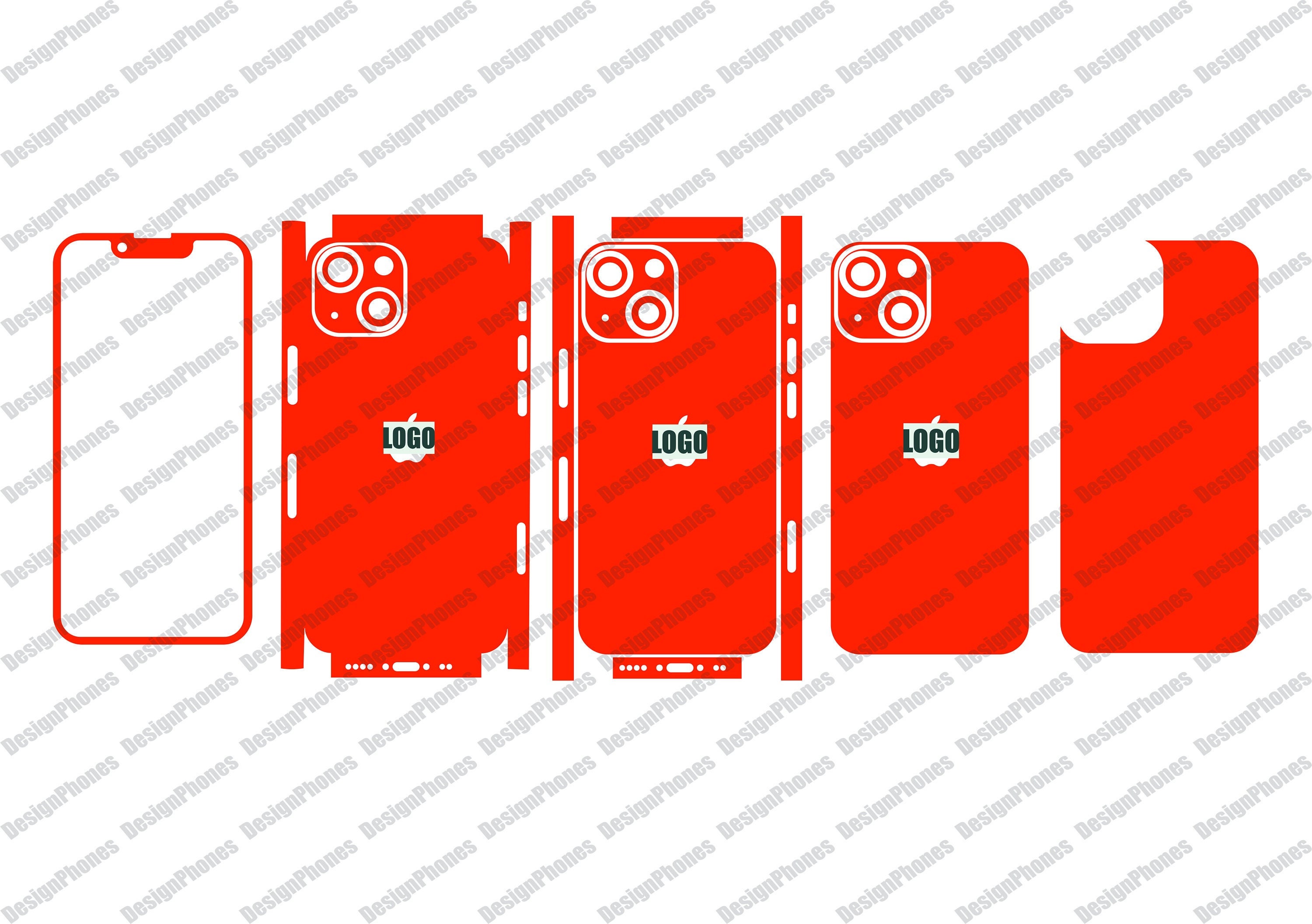 IPhone 13 Mini Skin Cut Template File for Vinyl Cutting vector Template ...