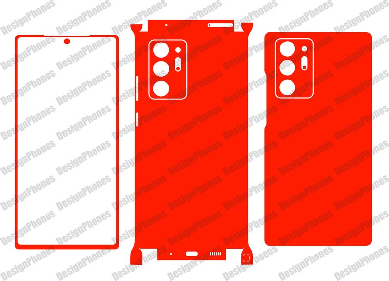 Samsung Galaxy Note 20 Ultra Skin Cut Template File for Vinyl Cutting ...