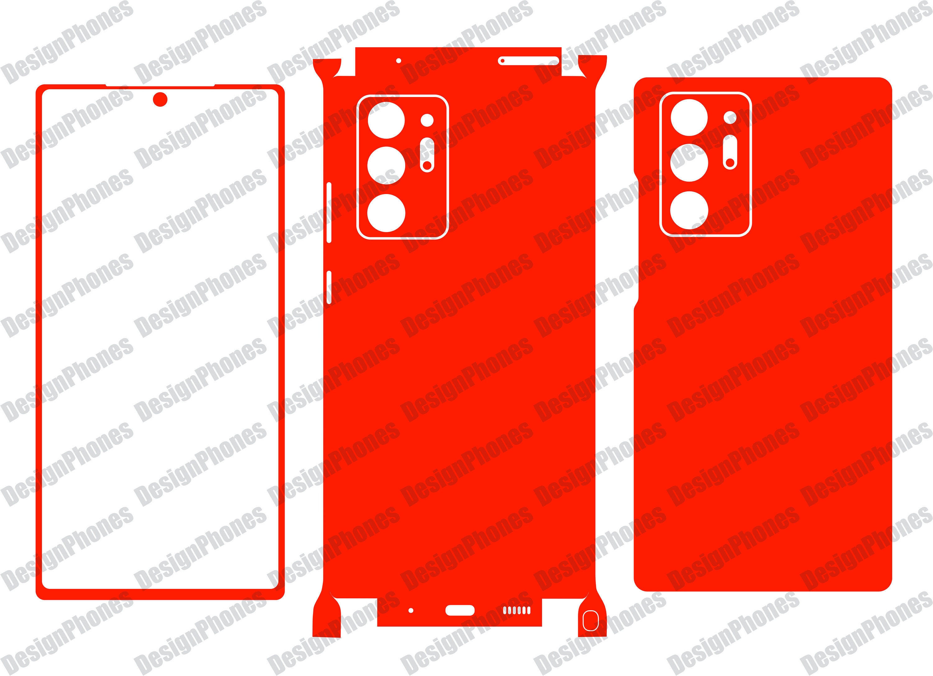 Samsung Galaxy Note 20 Ultra Skin Cut Template File for Vinyl Cutting ...