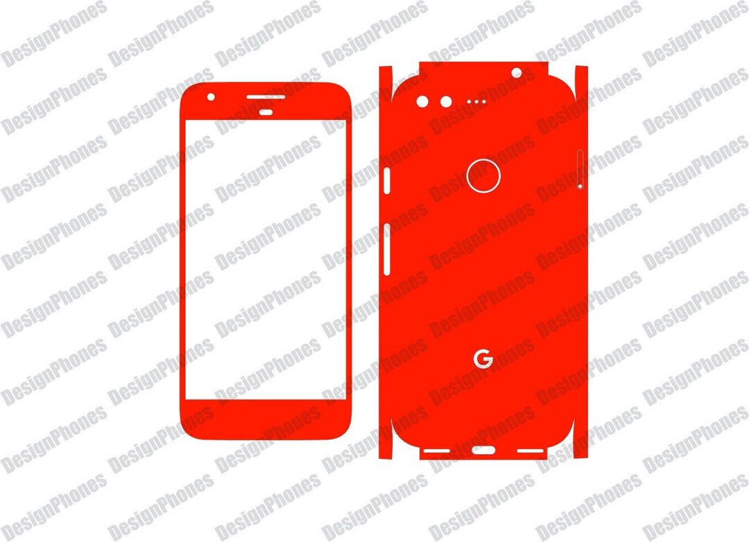 Google Pixel 1 2016 Skin Cut Template File for Vinyl Cutting vector ...