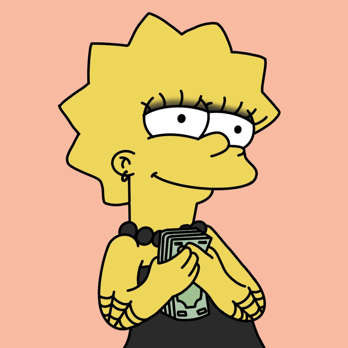 Original LISA SIMPSON print / A5 / A4 / 6x4 wall art | Etsy