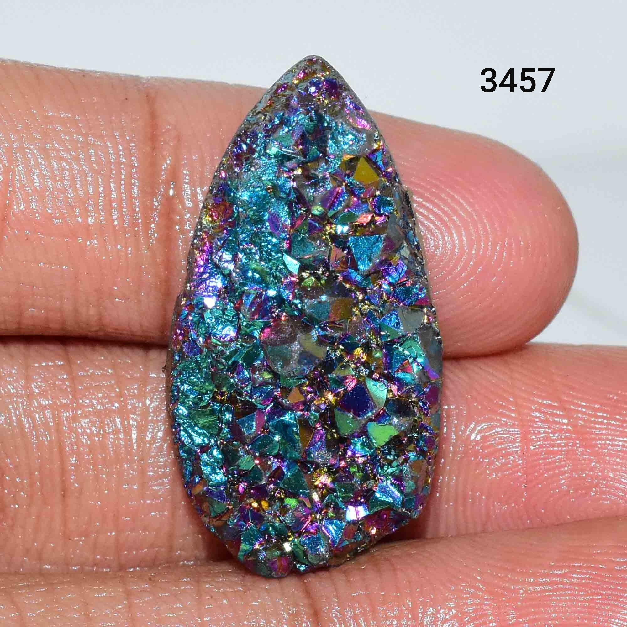 Beautiful Color Coated Titanium Sugar Druzy Cabochon Agate - Etsy UK