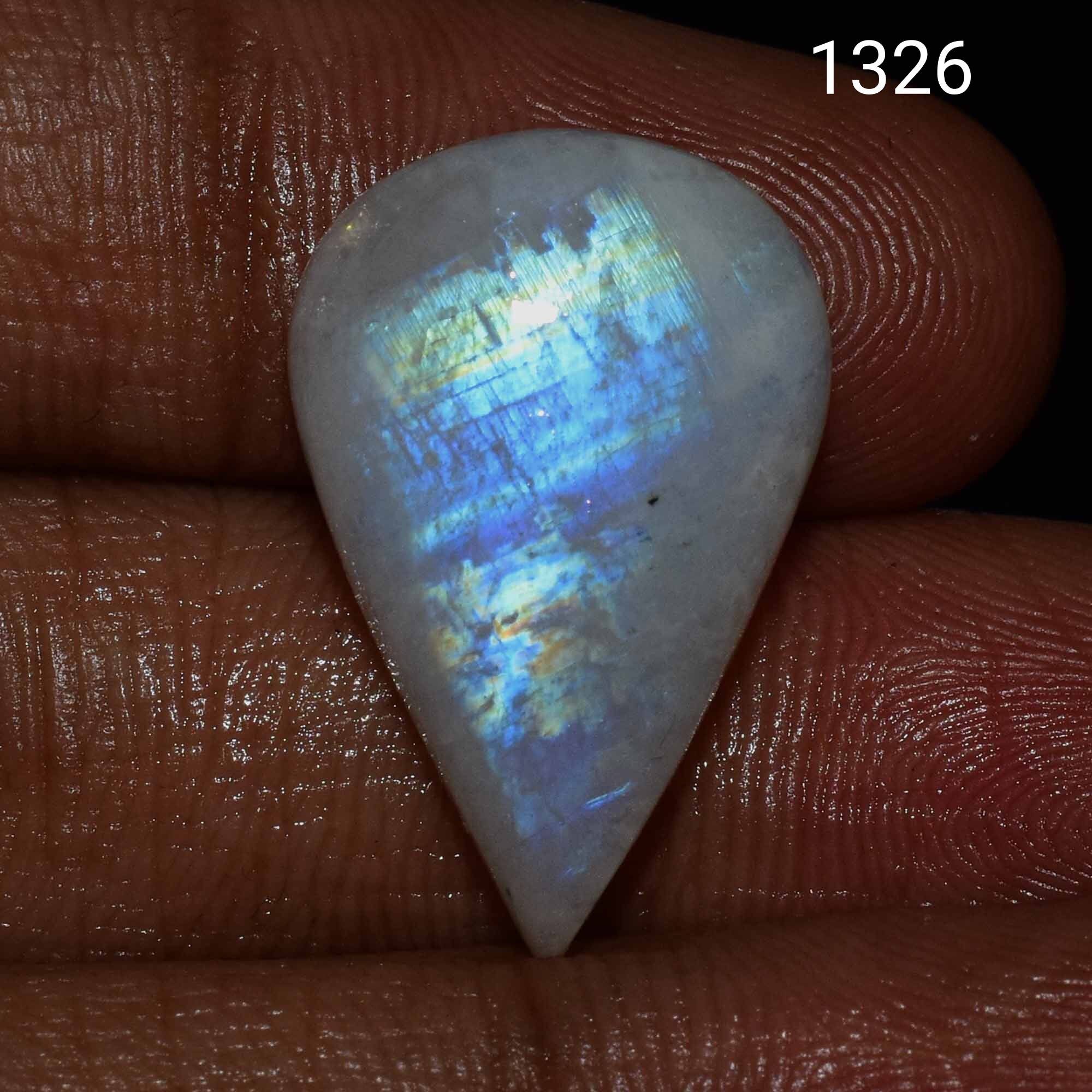AAA Full Flashy Rainbow Moonstone Cabochon, 100%natural Moonstone ...