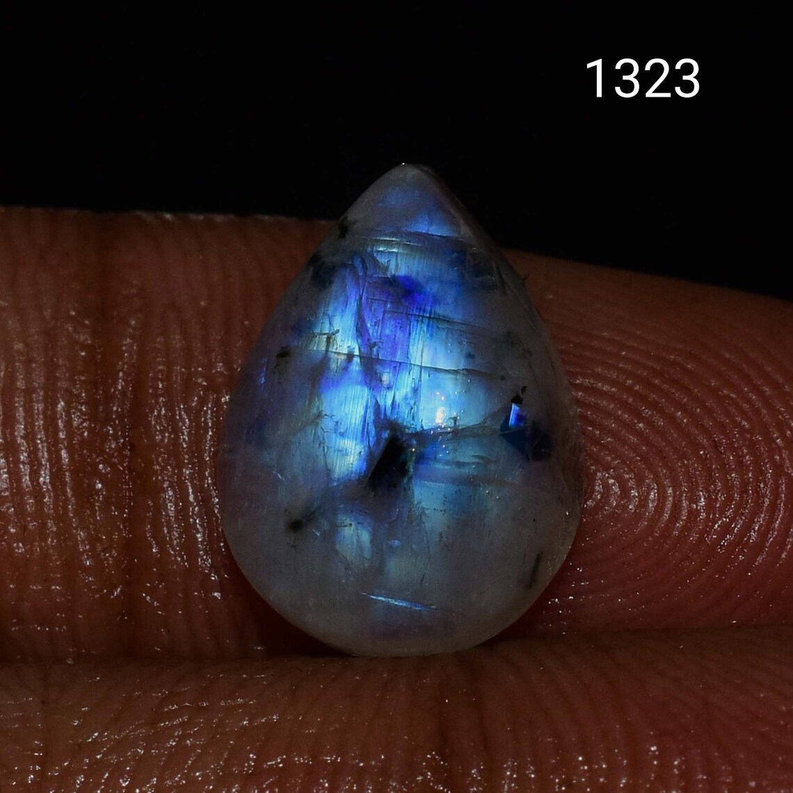 AAA Full Flashy Rainbow Moonstone Cabochon, 100%natural Moonstone ...