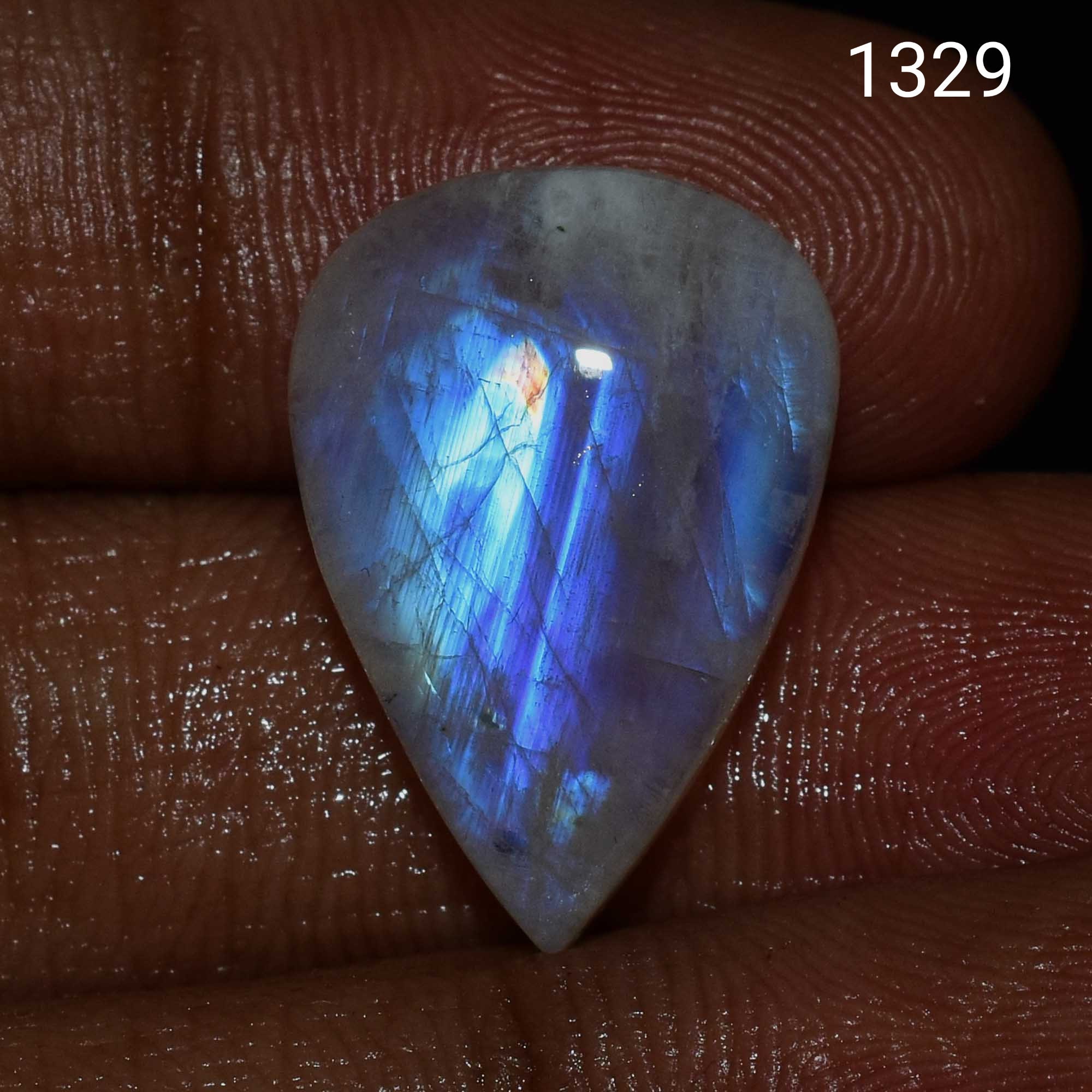 AAA Full Flashy Rainbow Moonstone Cabochon, 100%natural Moonstone ...