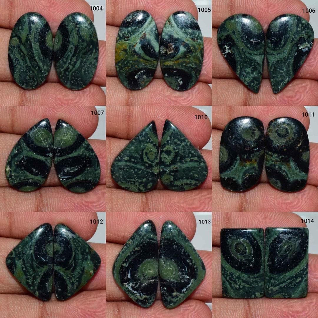 Matched Pair Star Galaxy Jasper, Natural Star Galaxy Jasper Gemstone ...