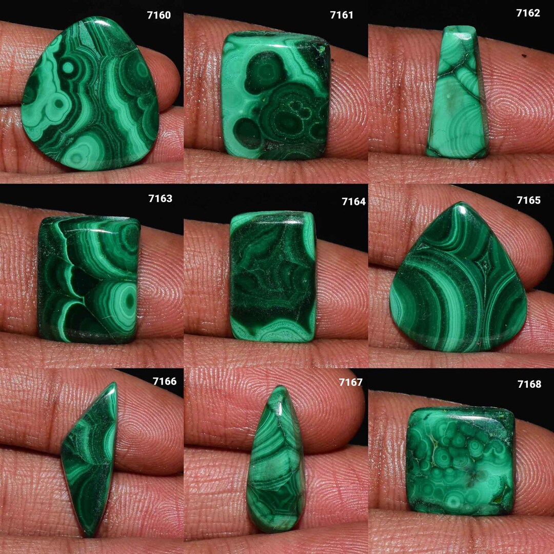Exclusive Designer 100%natural Malachite Cabochon, Malachite Gemstone ...