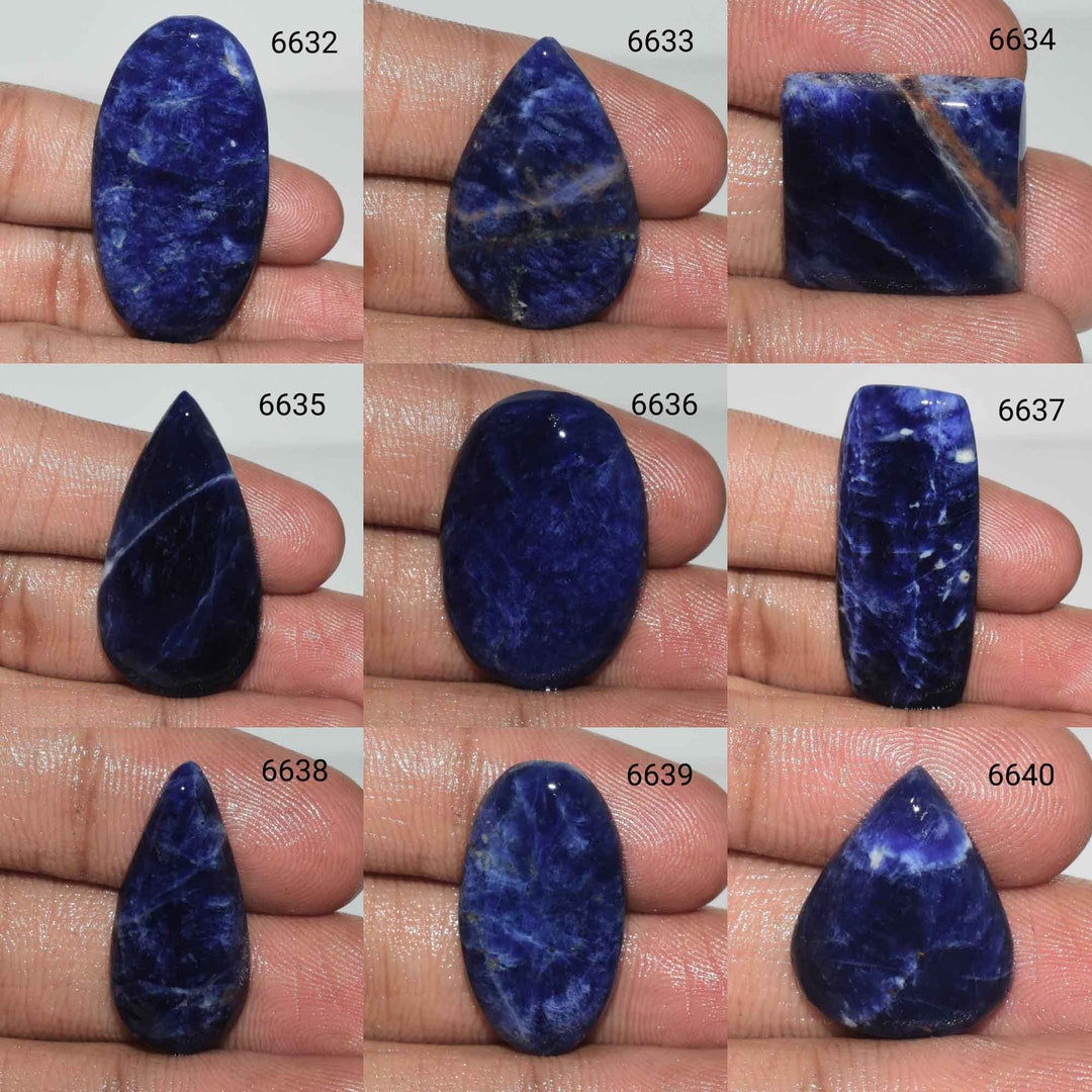 Top Grade Sodalite Cabochon, Natural Sodalite Gemstone, in Low Price ...