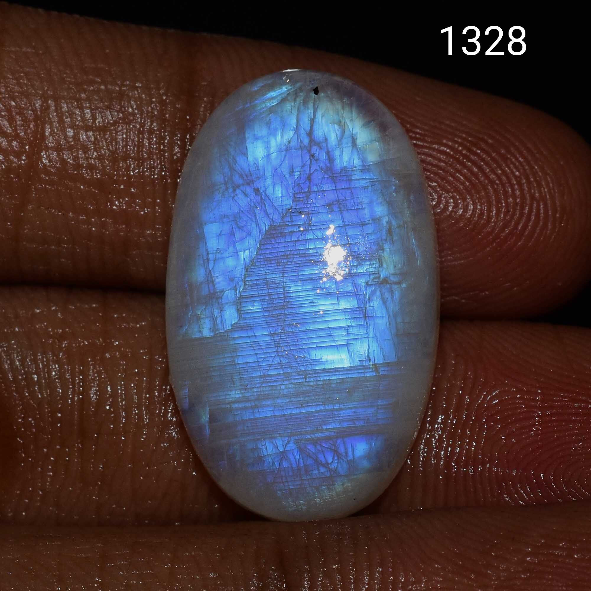 AAA Full Flashy Rainbow Moonstone Cabochon, 100%natural Moonstone ...