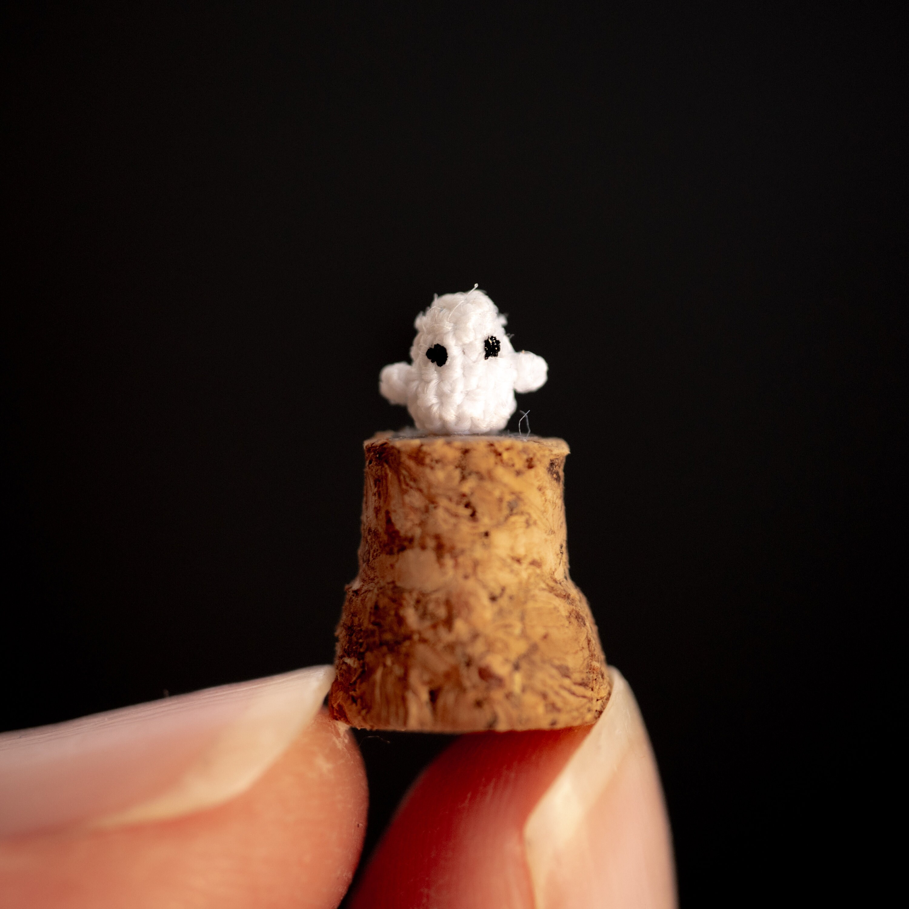 Miniature white ghost 019 inch 0.5 cm Micro ghost | Etsy