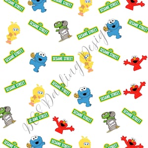 Sesame Street Seamless Pattern - Etsy