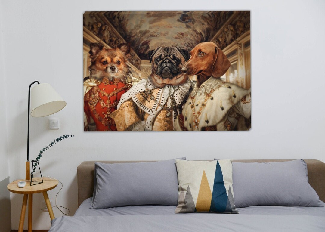 The Three Kings Custom Pet Portrait Personalised 3 Pet - Etsy