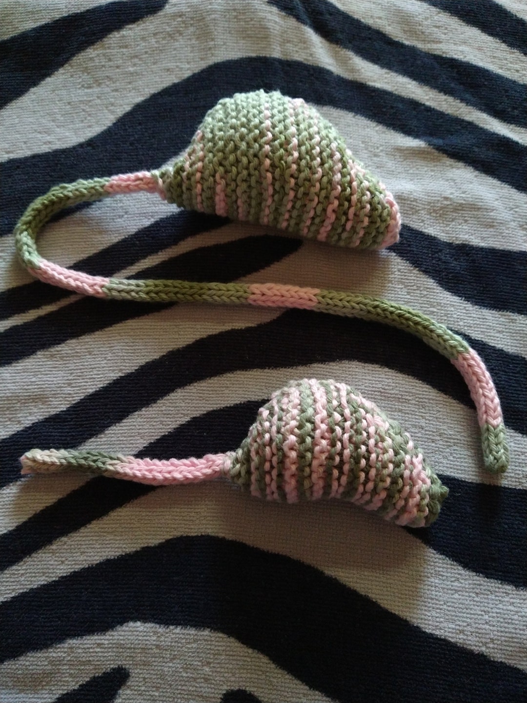 Knitted Catnip Mice With Extra Long Tail - Etsy