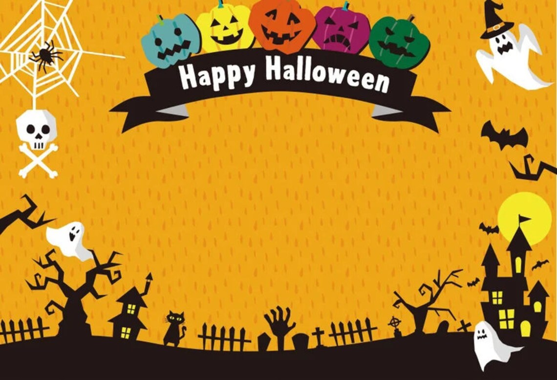 Scary Night Halloween Backdrops Photography Halloween - Etsy