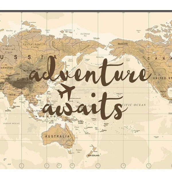 World Map Backdrop - Etsy