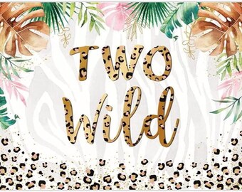 Two Wild Backdrop - Etsy