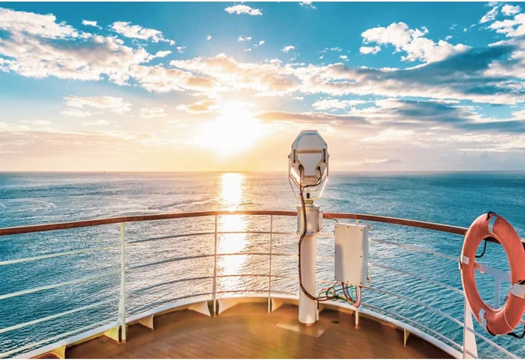 Cruise Ship Backdrop Cruise Party Ocean Sea Birthday Party Tour Holiday ...