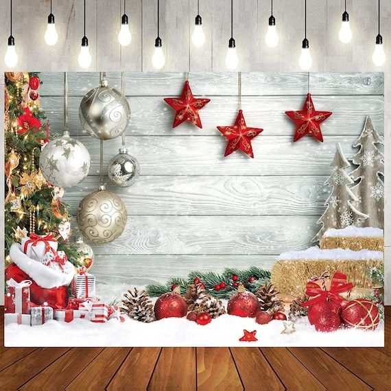 Christmas Theme Photography Backdrop New Year Christmas Tree - Etsy UK