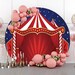 Circus Round Backdrops Photography Glitter Stars Carnival Red Tent ...