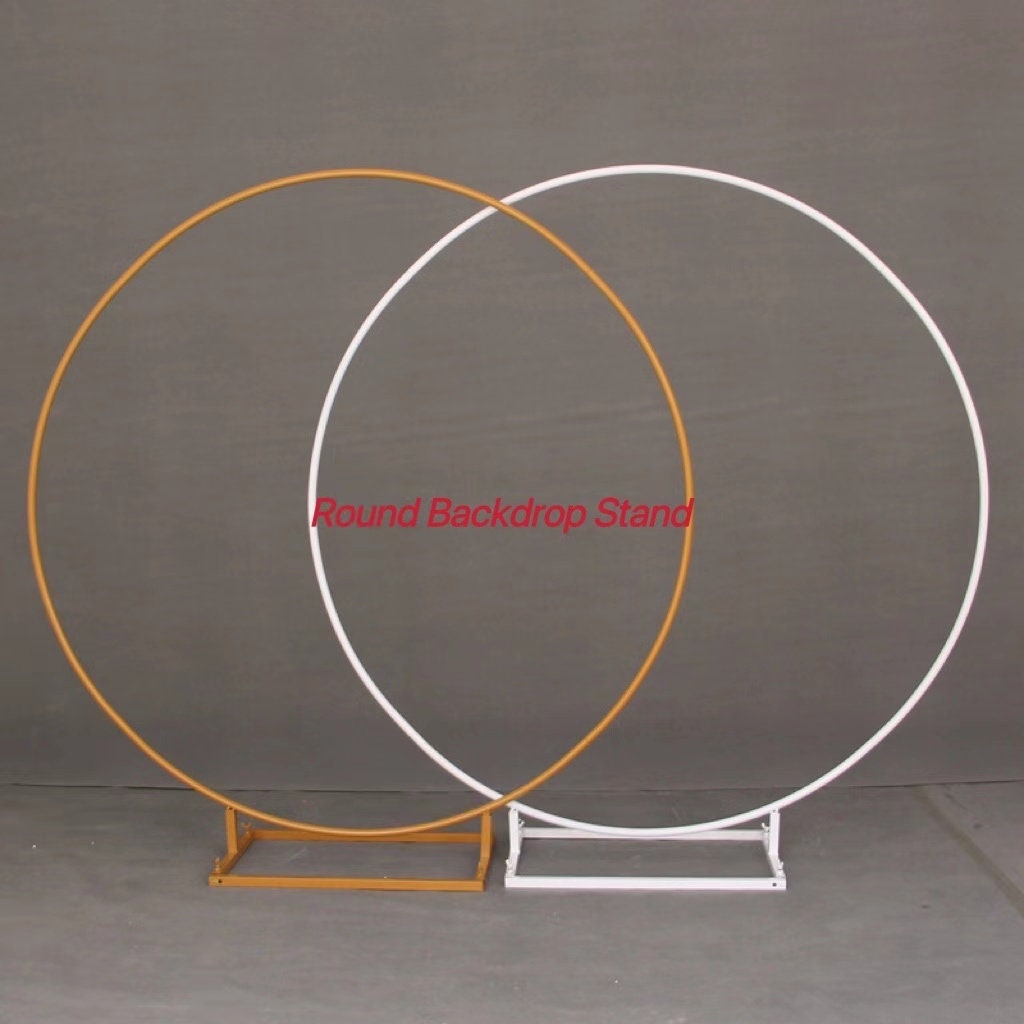 Round Stand Frameround Backdrop Standgold White Metal Round - Etsy Canada
