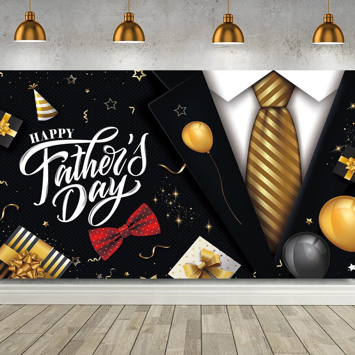 Large Blue Fathers Day Background Banners For Fathers Day Etsy