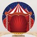 Circus Round Backdrops Photography Glitter Stars Carnival Red Tent ...