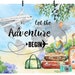 Let the Adventure Begin Backdrop Photography Adventure Travel - Etsy
